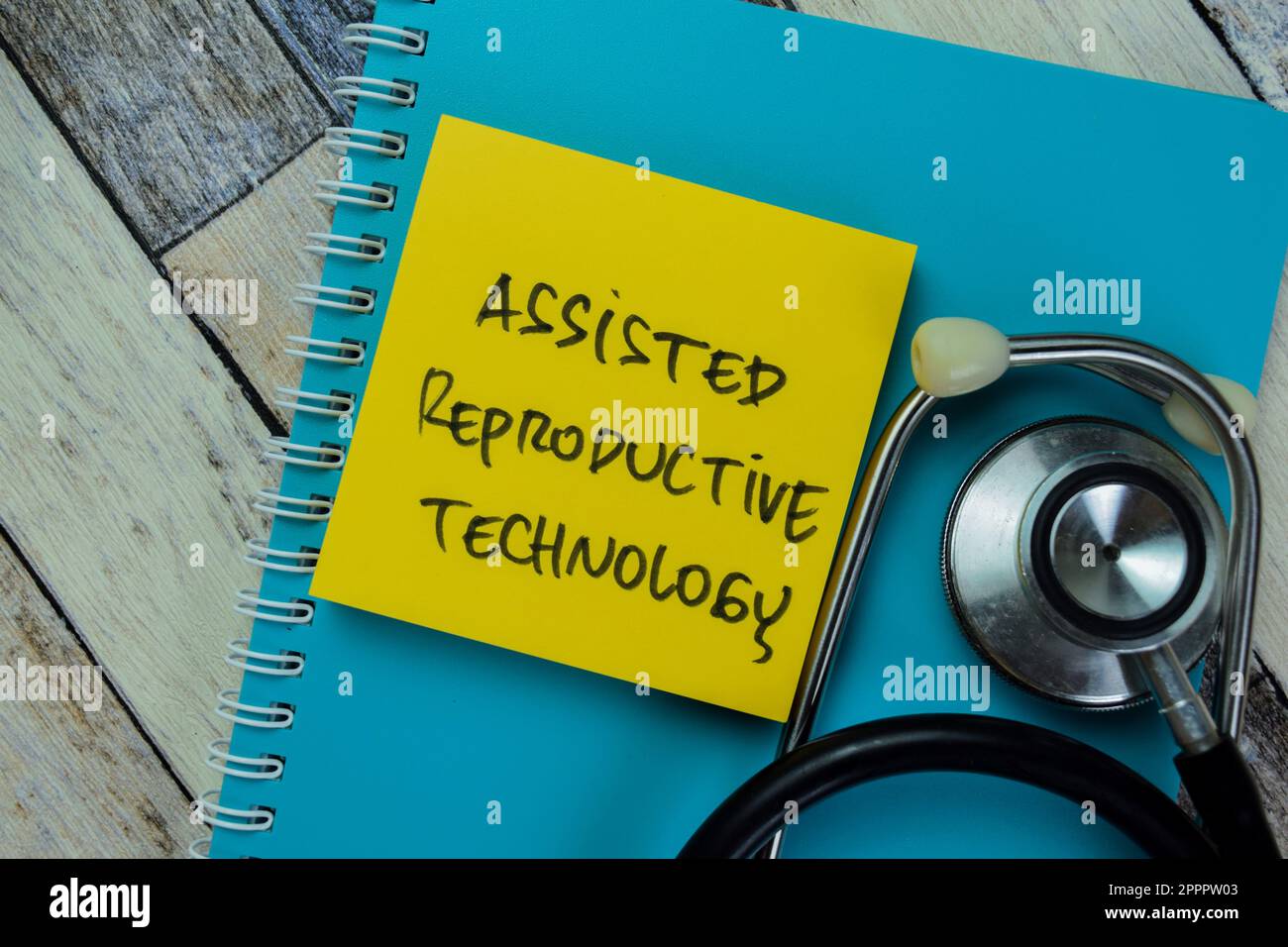 Concept of Assisted Reproductive Technology write on sticky notes with ...