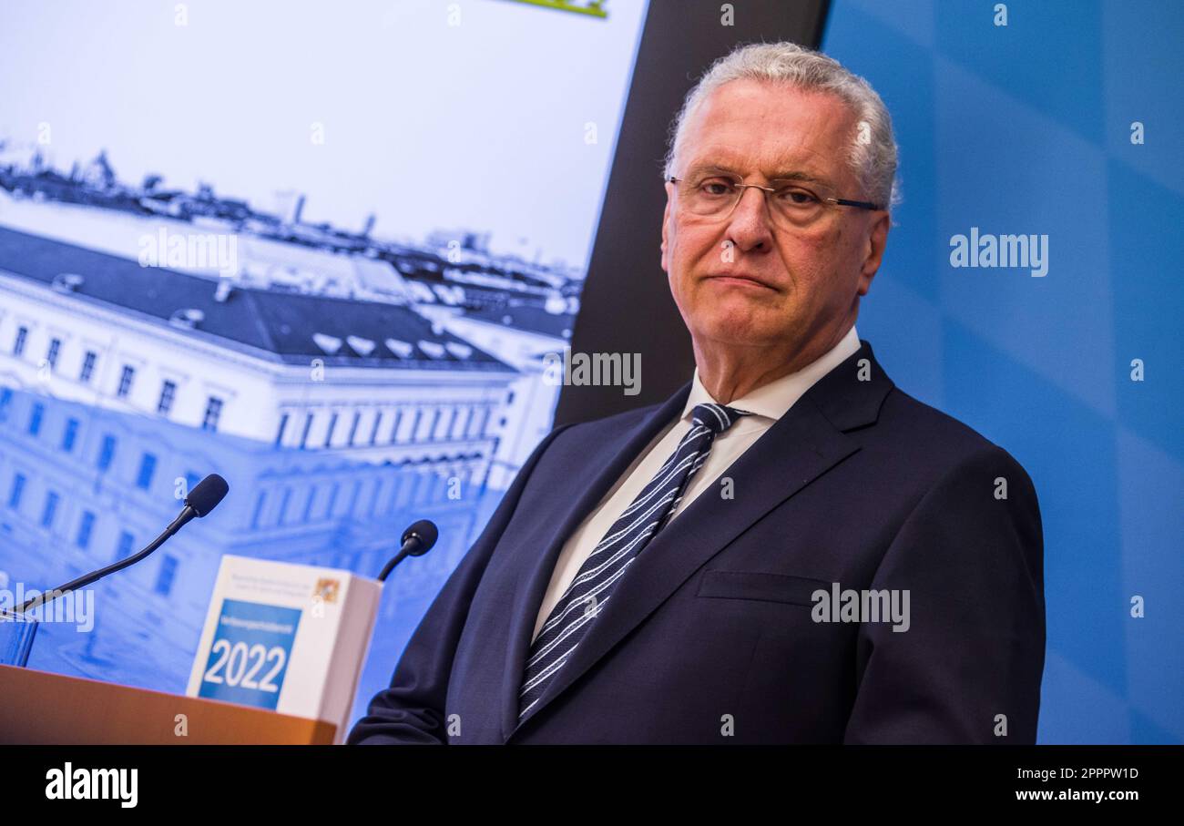 Munich, Bavaria, Germany. 24th Apr, 2023. JOACHIM HERRMANN, Interior Minister of the State of ...