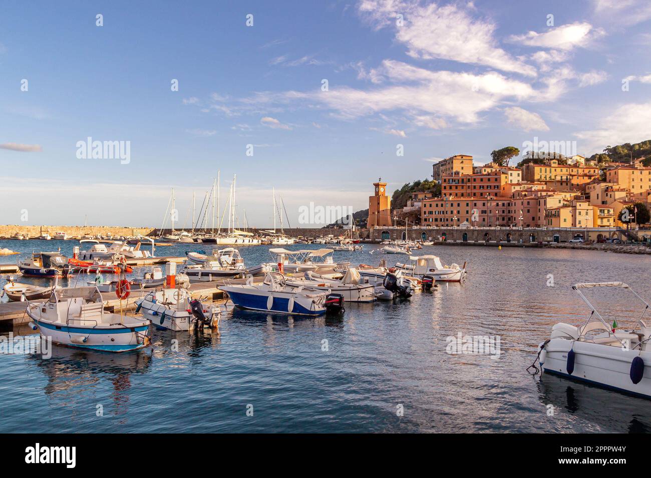 Rio Marina, Island of Elba, Italy - 20 September 2021 Cityscape and ...