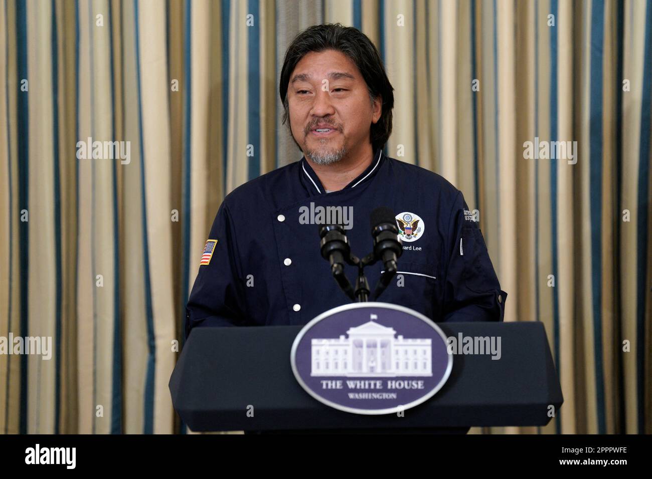 Washington, United States. 24th Apr, 2023. Chef Edward Lee speaks ...