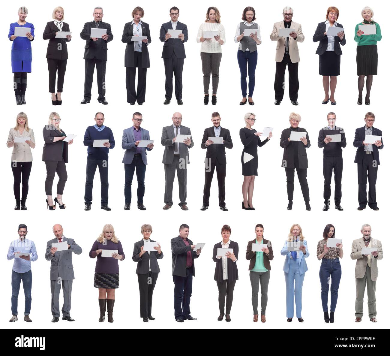 group of people holding tablet and looking into it Stock Photo - Alamy