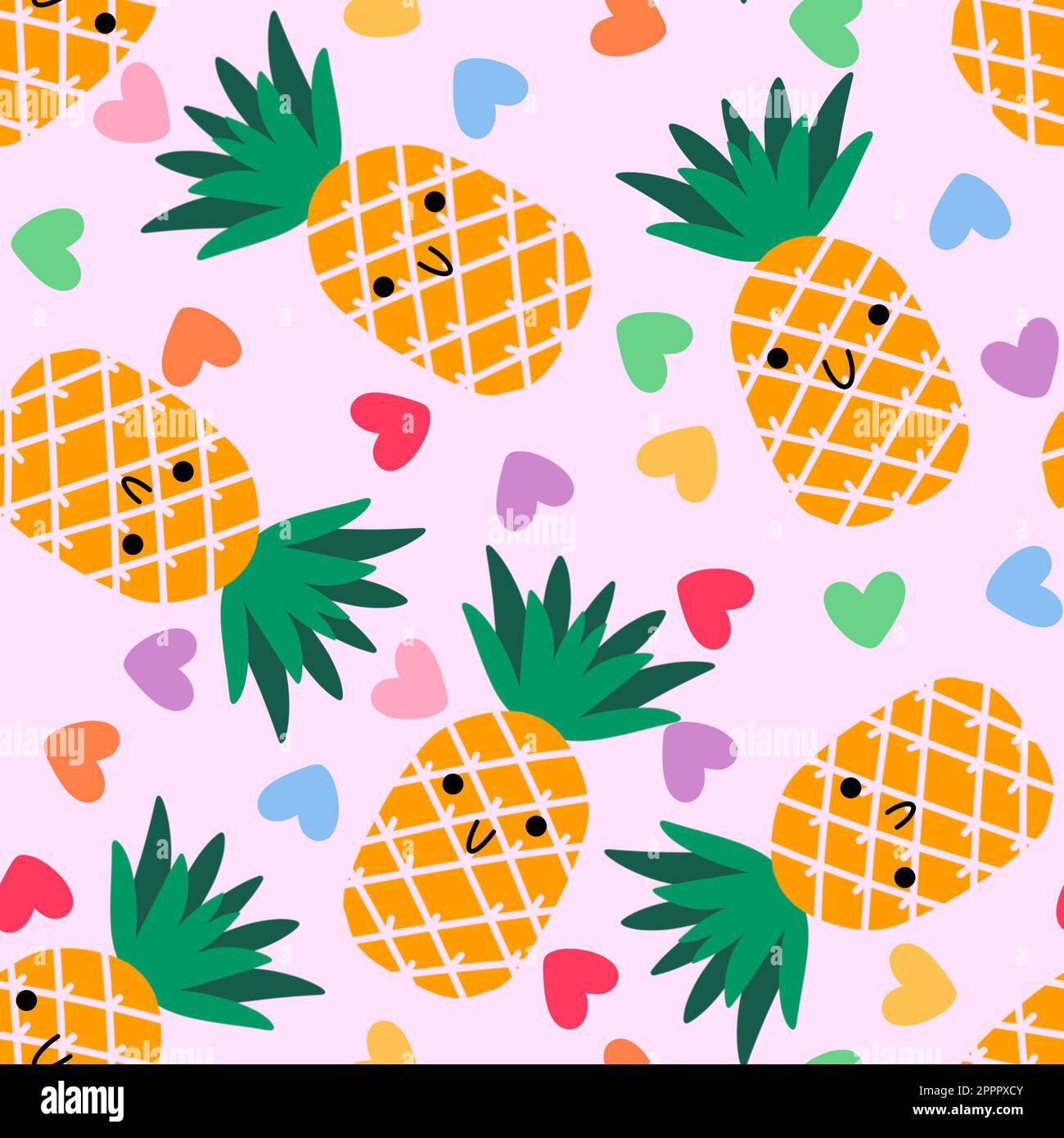 Cartoon Pineapple Wallpaper