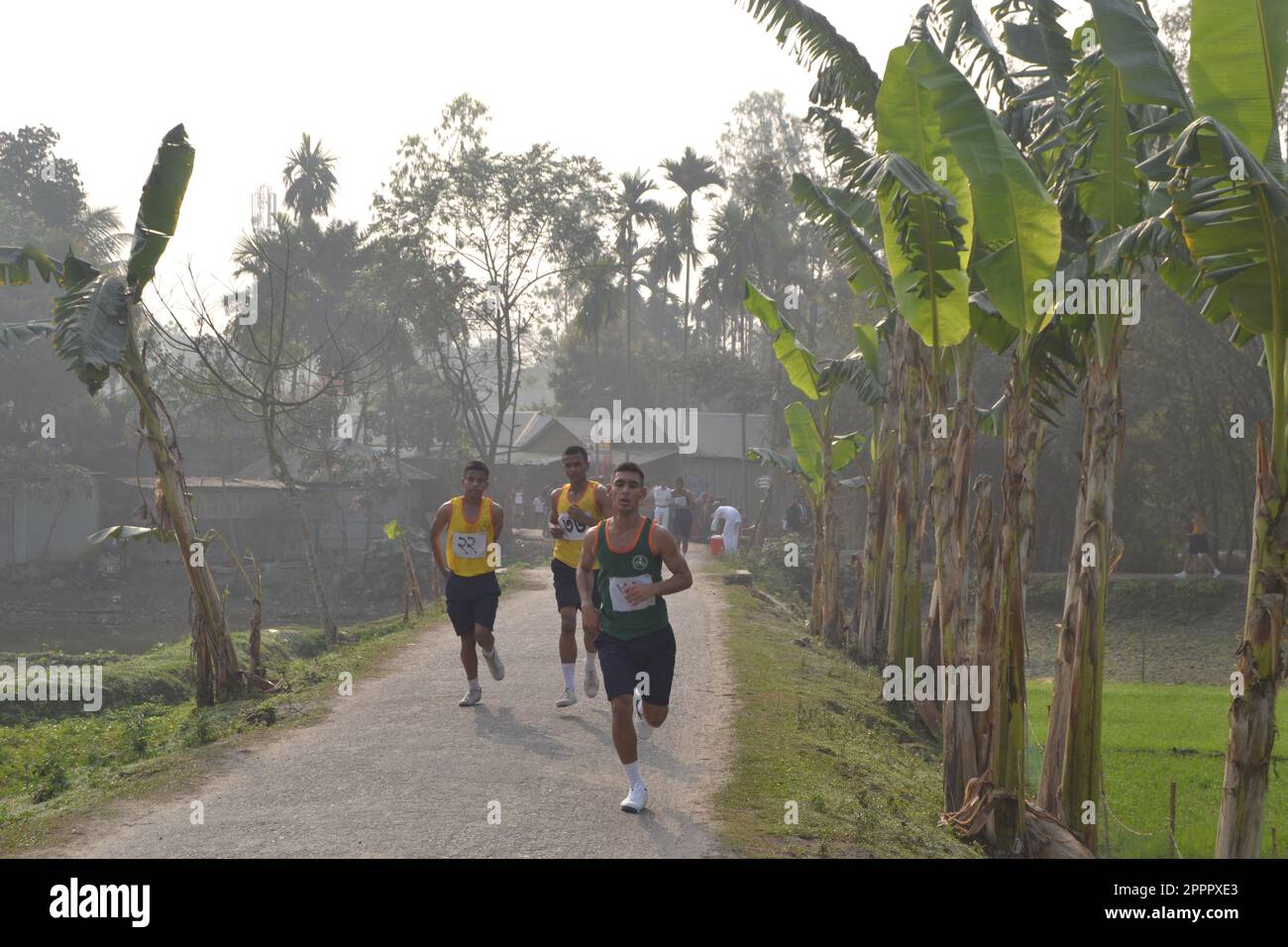 Inter-house cross-country running competition of Rangpur Cadet College ...