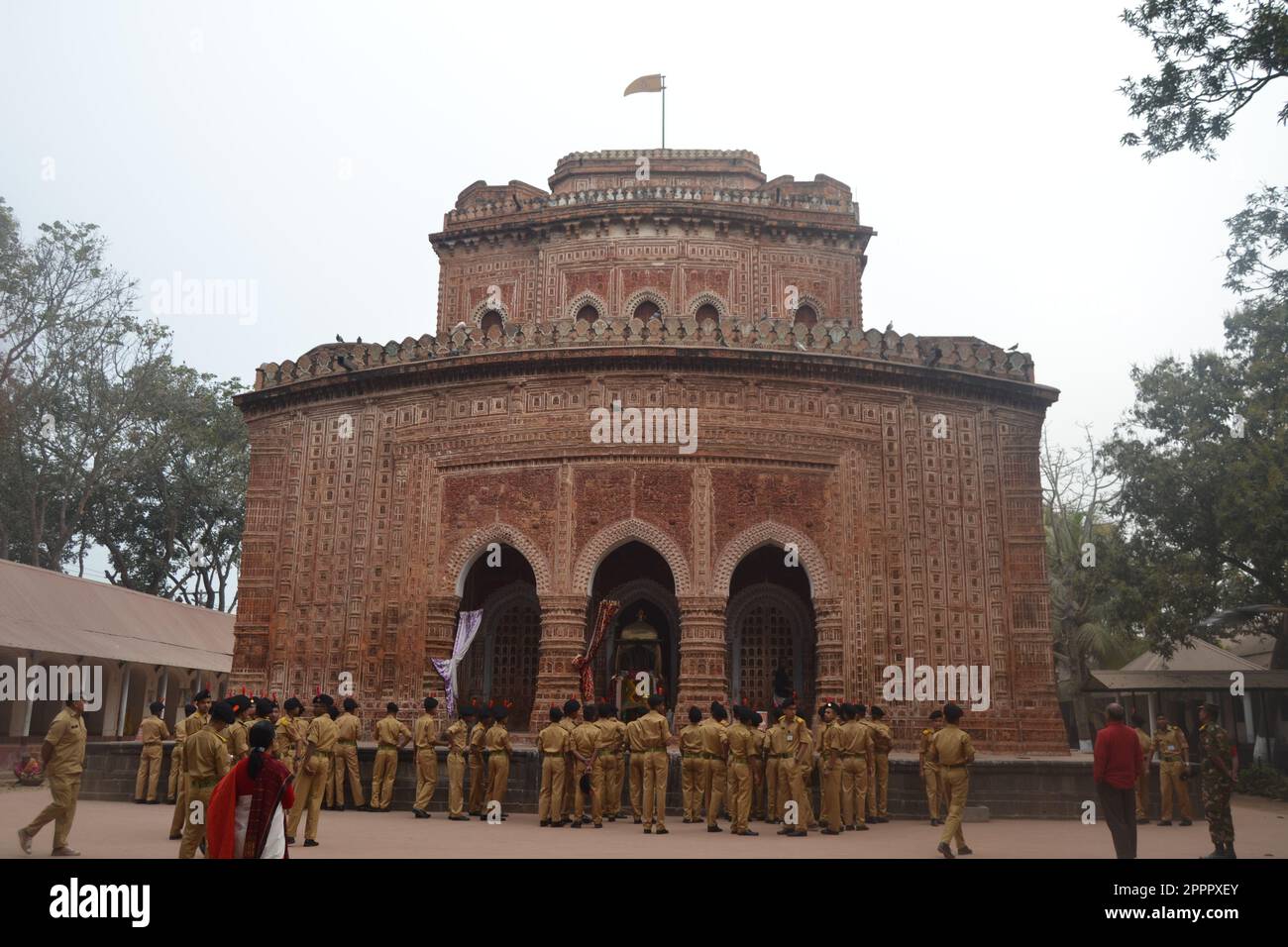 Photographs of Kantajew Temple at Dinajpur in Bangladesh. This ancient ...
