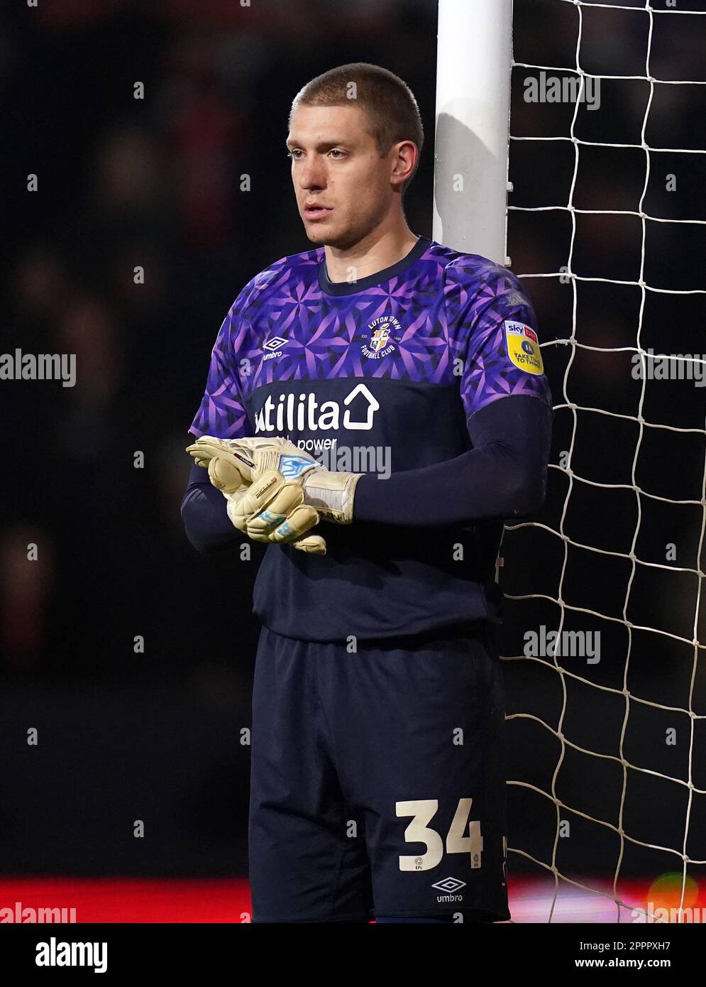 Luton Town goalkeeper Ethan Horvath during the Sky Bet Championship ...