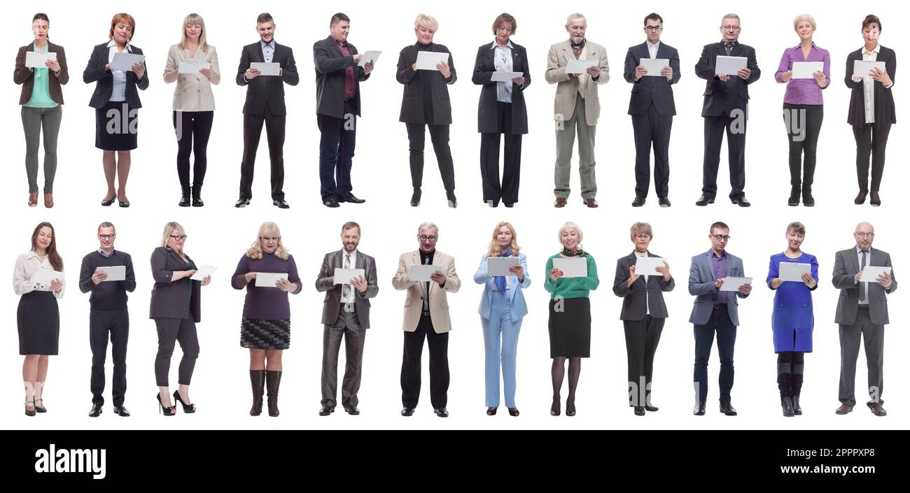 group of people holding tablet and looking into it Stock Photo - Alamy