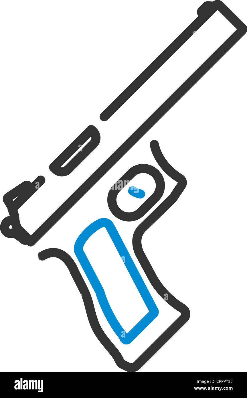 Semi automatic gun Stock Vector Images - Alamy