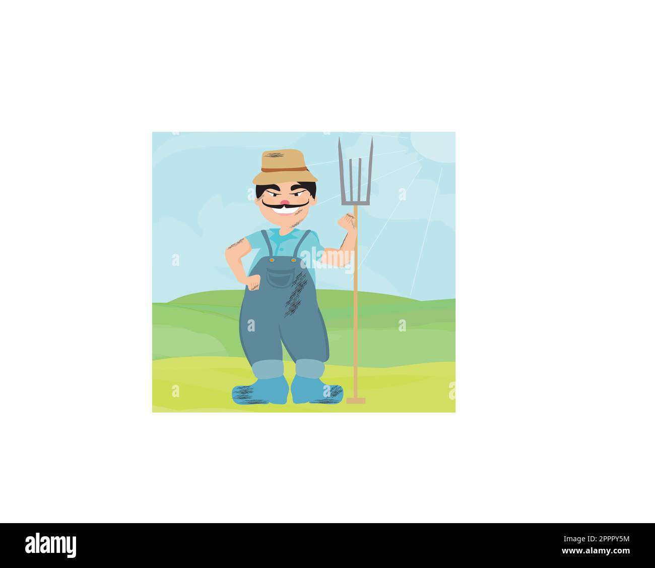 Cartoon Farmer Character Stock Vector Image & Art - Alamy