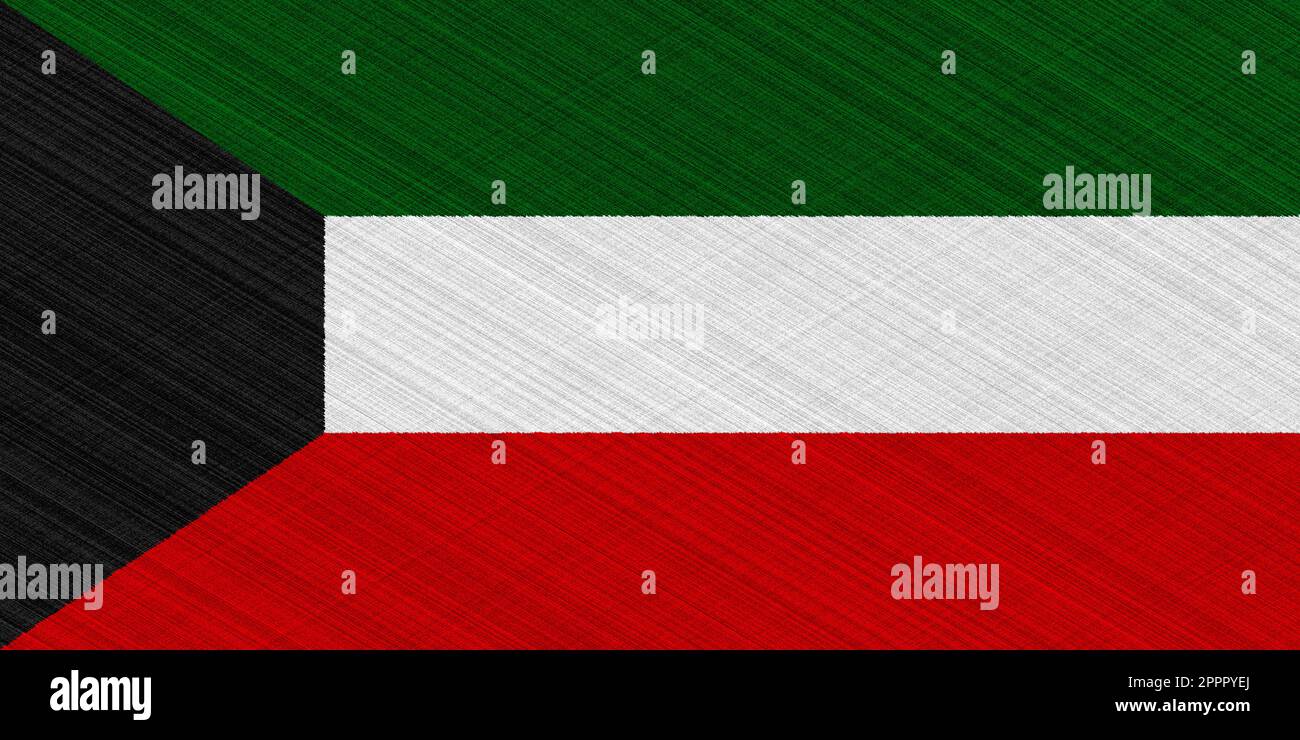 Flag of Kuwait on a textured background. Concept collage Stock Photo ...