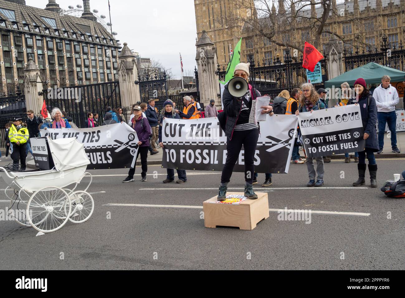 London, UK. 24 April 2023. Michael Gove Cut The Ties To Fossil Fuels ...