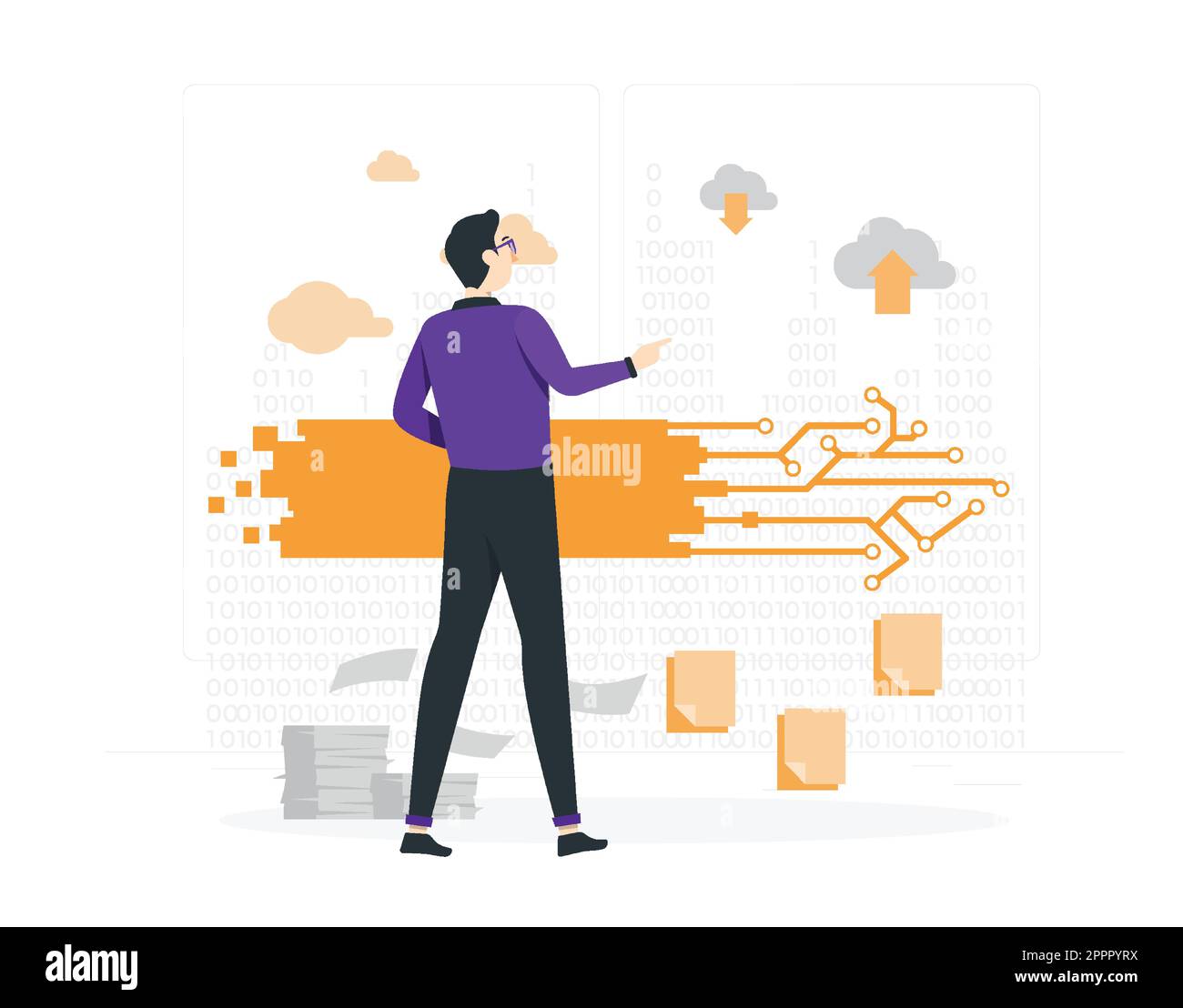 Men flat art design Stock Vector Images - Alamy