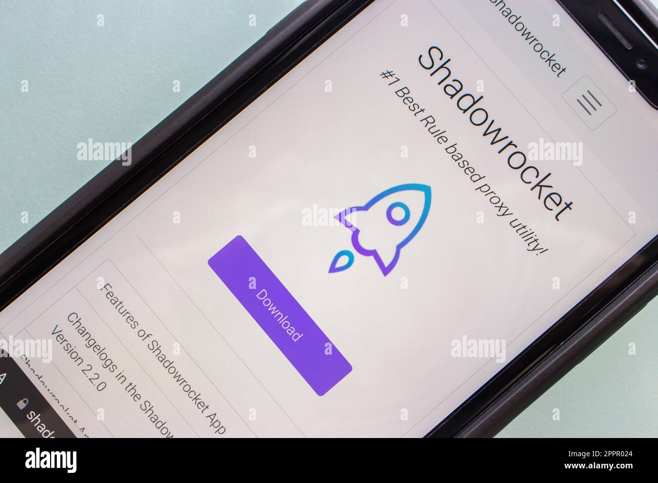 Shadowrocket app hi-res stock photography and images - Alamy