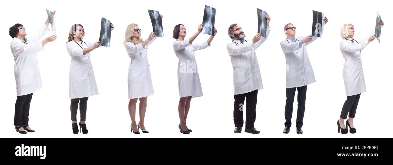 Group doctors holding ray Cut Out Stock Images & Pictures - Alamy