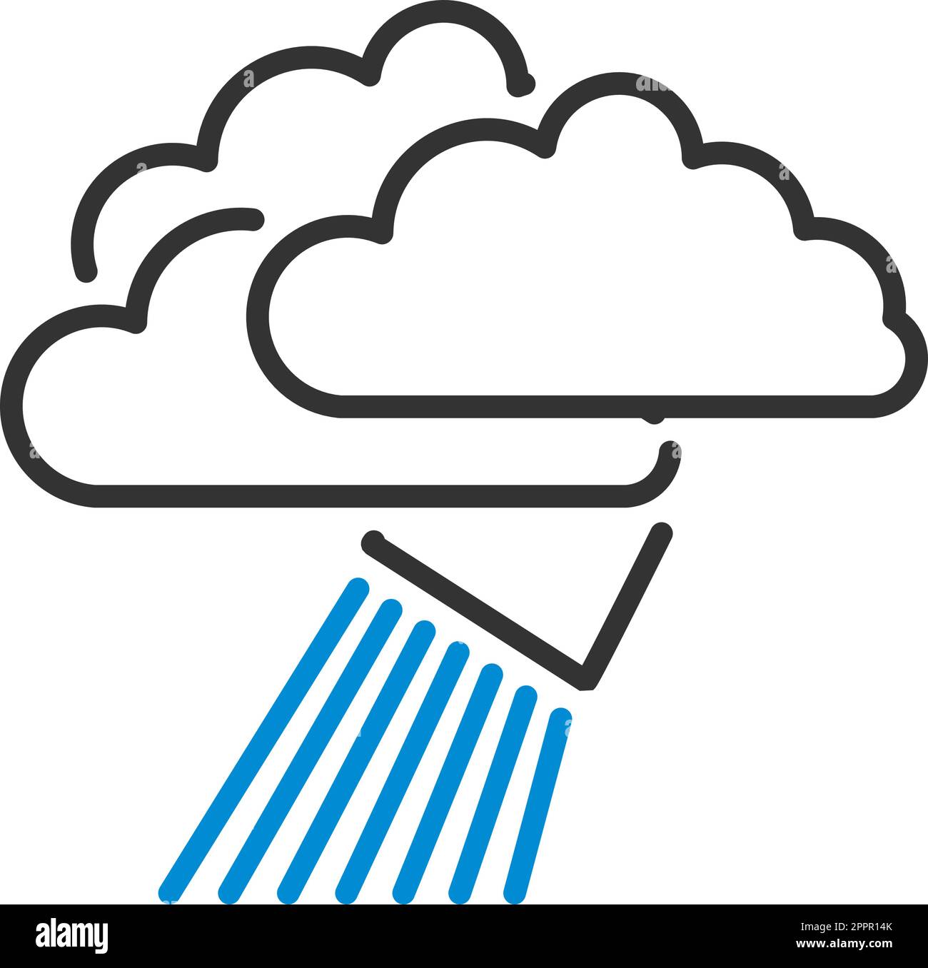 Rainfall Like From Bucket Icon Stock Vector Image & Art - Alamy