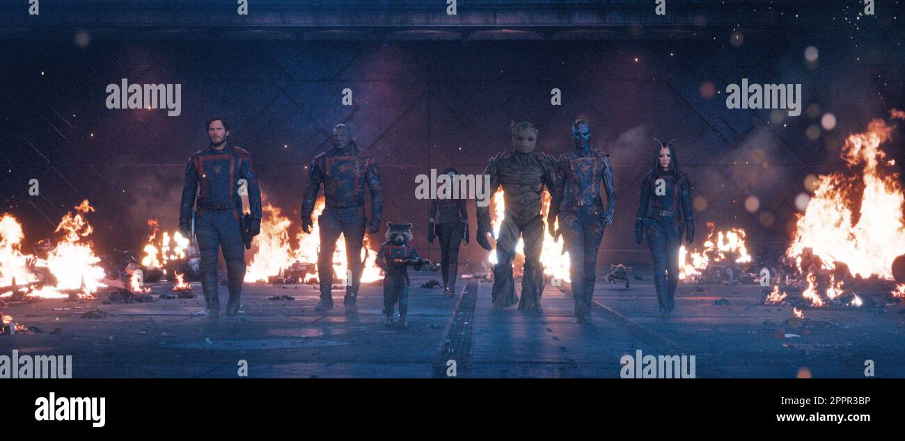 GUARDIANS OF THE GALAXY VOL. 3, from left: Chris Pratt as Star-Lord ...