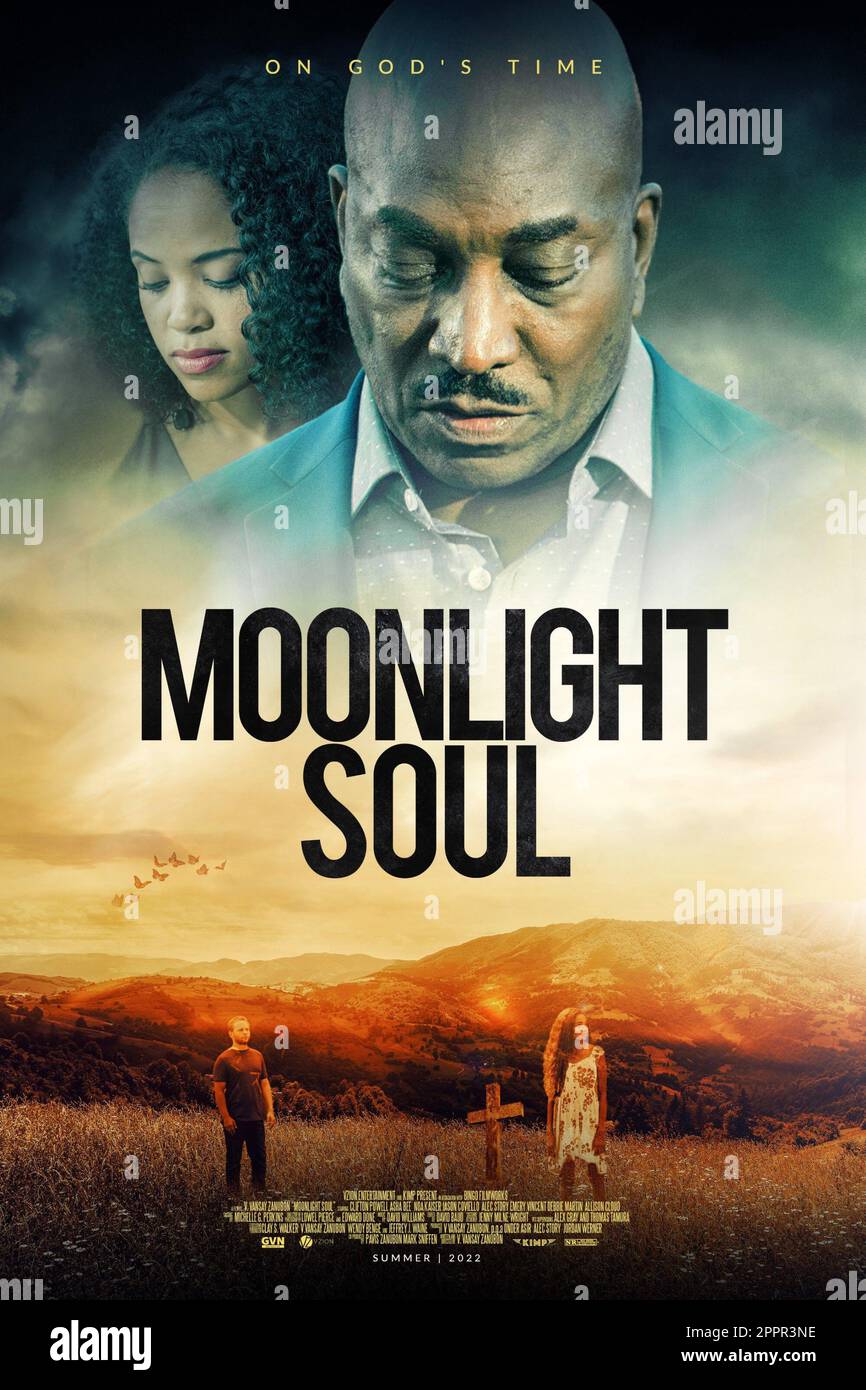 MOONLIGHT SOUL, poster, top, from left: Asha Bee, Clifton Powell, bottom, from left: Alec Story ...