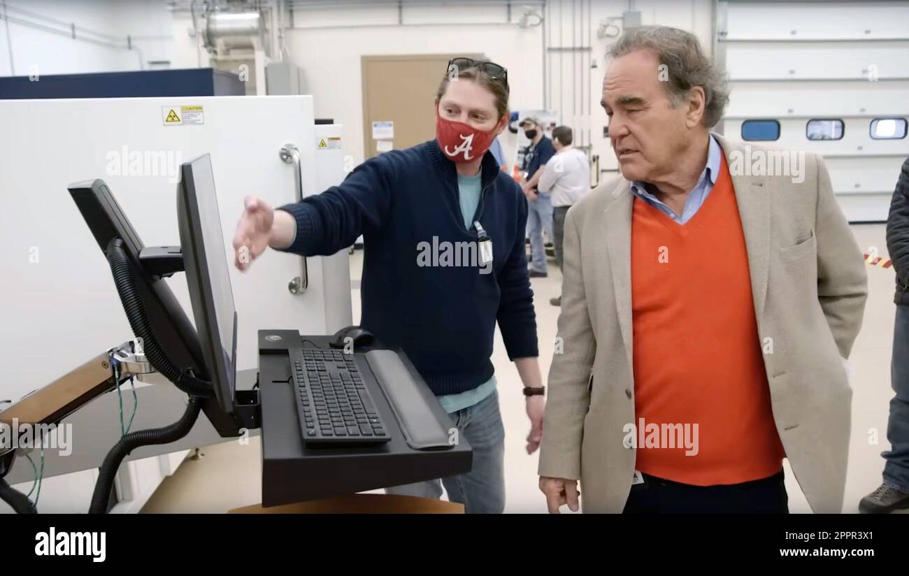 NUCLEAR NOW, director Oliver Stone (right), 2022. © Abramorama ...