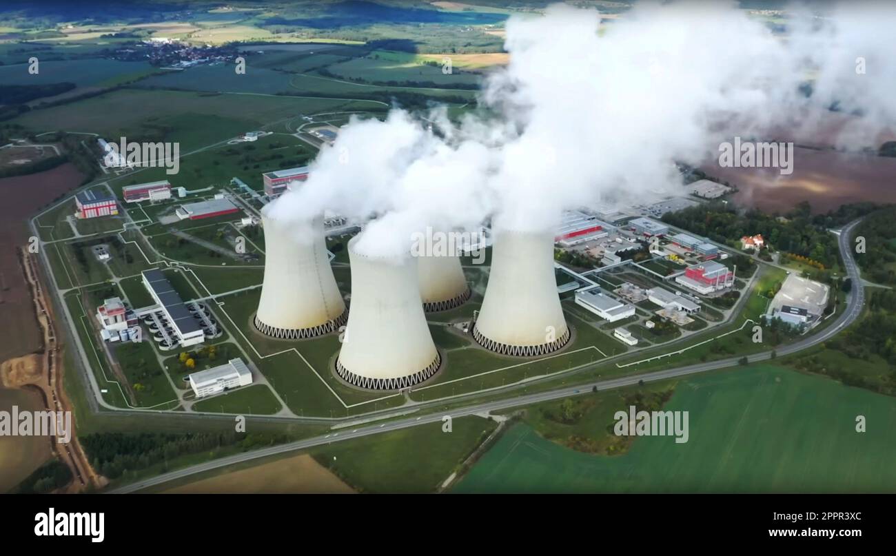 NUCLEAR NOW, nuclear power plants, 2022. © Abramorama /Courtesy Everett ...