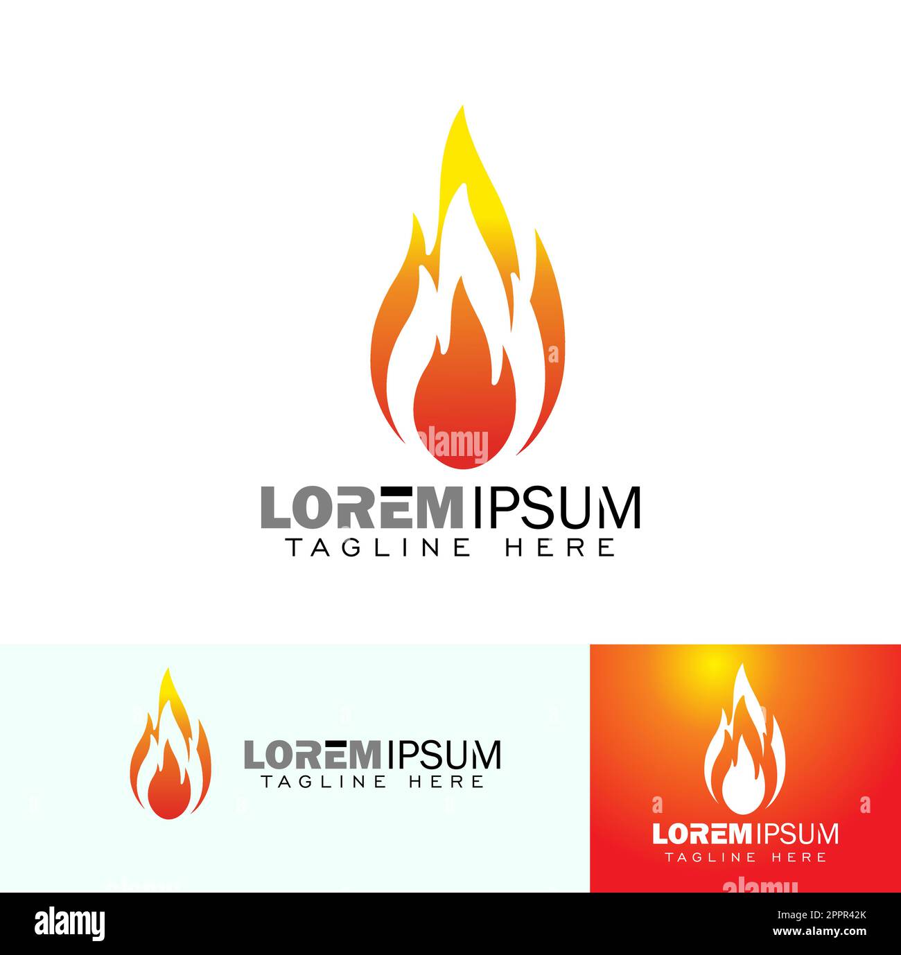 Fire Flame Symbol Logo Sign Stock Vector Image & Art - Alamy