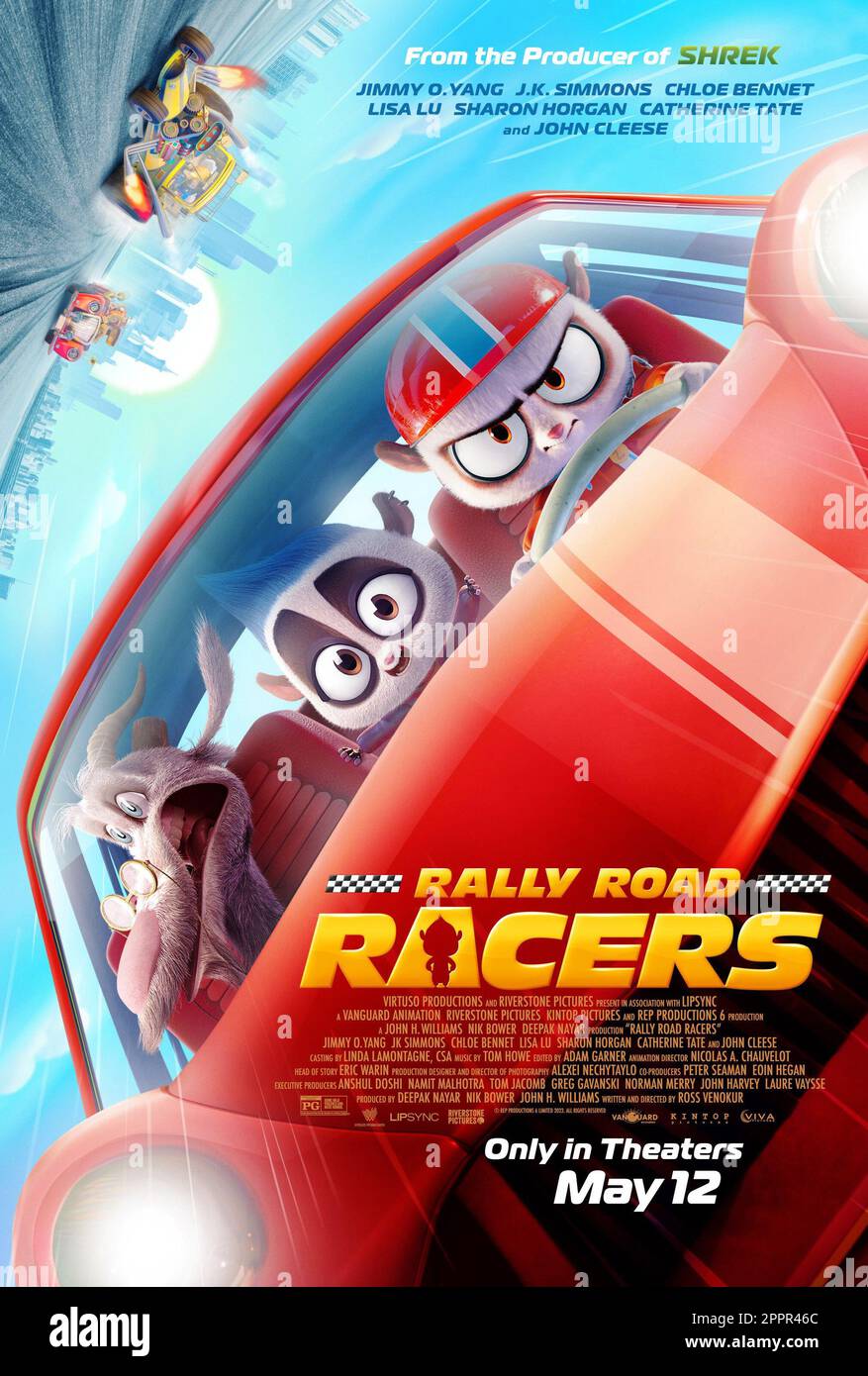 RALLY ROAD RACERS, US poster, from left: Gnash (voice: J.K. Simmons ...