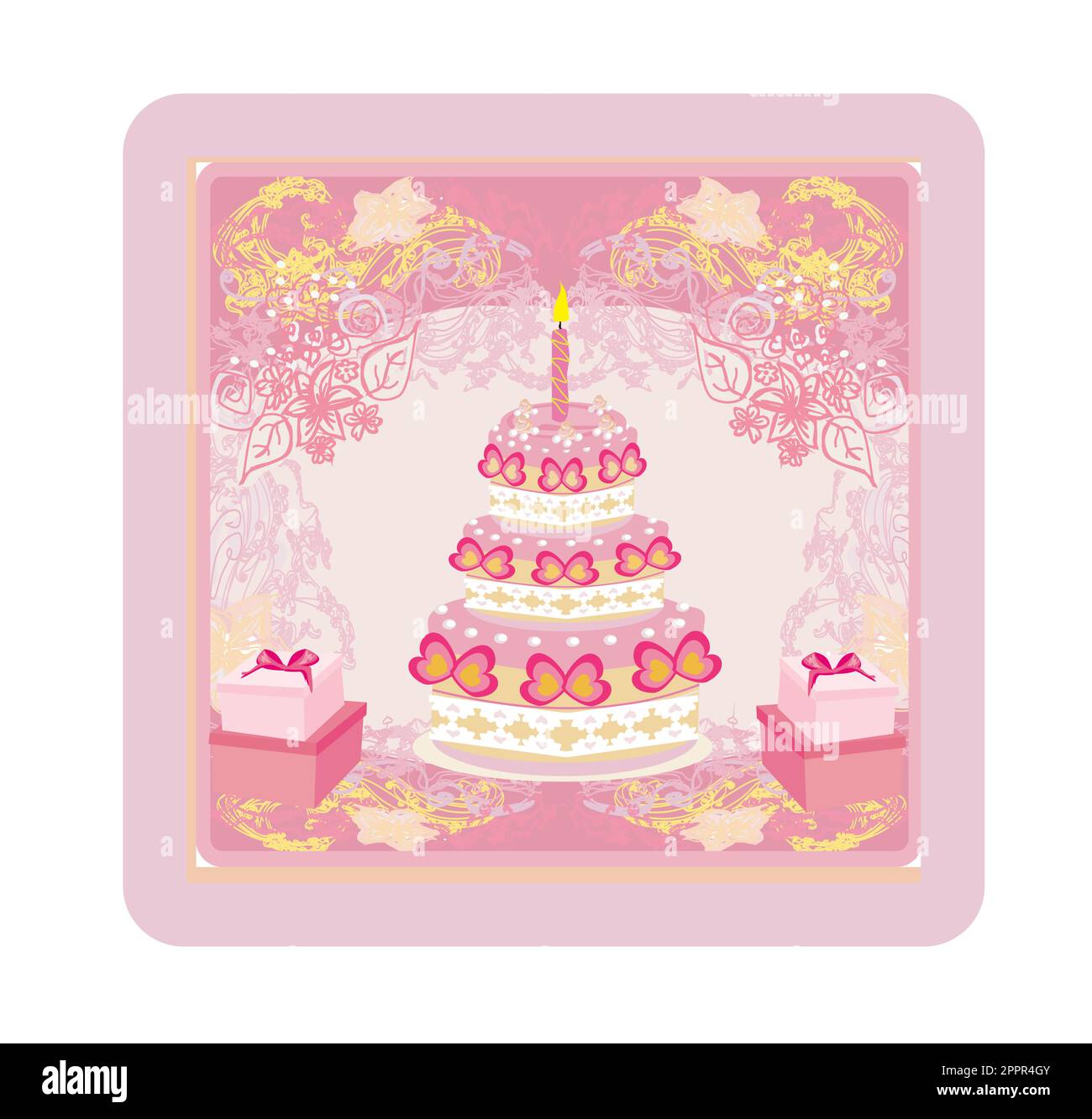 Happy Birthday Card Stock Vector Image & Art - Alamy