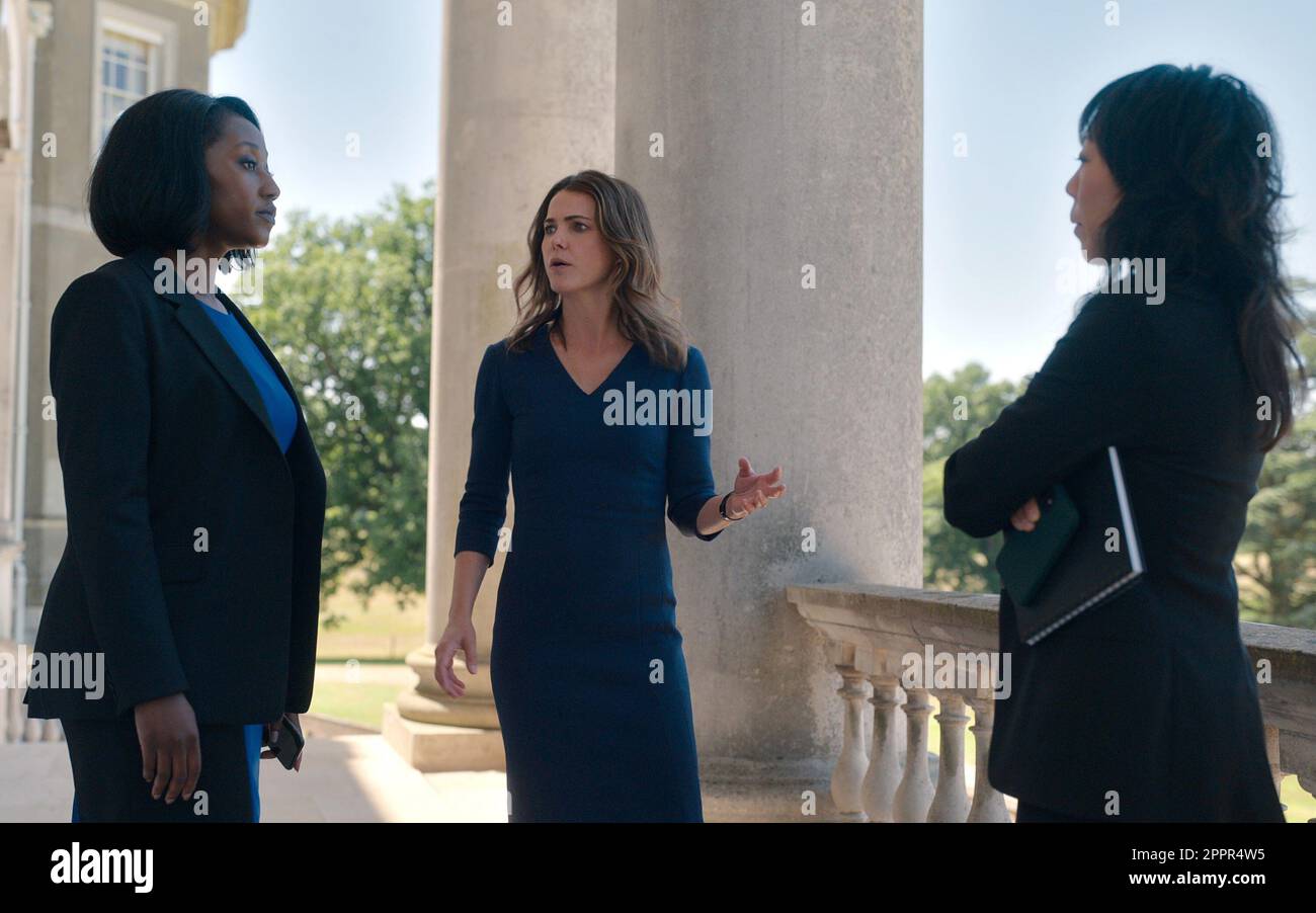 THE DIPLOMAT, from left: Nana Mensah, Keri Russell, Ali Ahn, (Season 1 ...