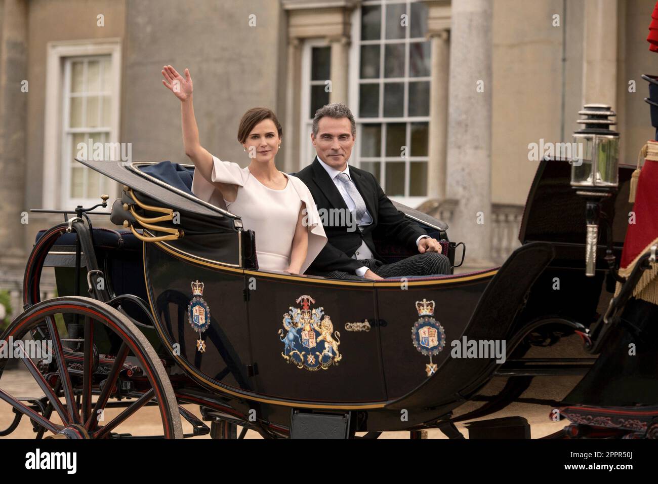 THE DIPLOMAT, from left: Keri Russell, Rufus Sewell, (Season 1, ep. 101 ...