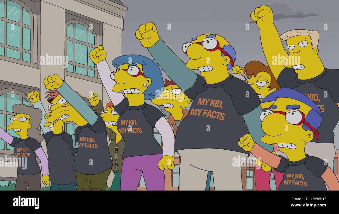 THE SIMPSONS, front from left: Helen Lovejoy (voice: Maggie Roswell ...