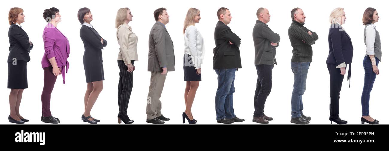 group of successful business people isolated on white Stock Photo - Alamy
