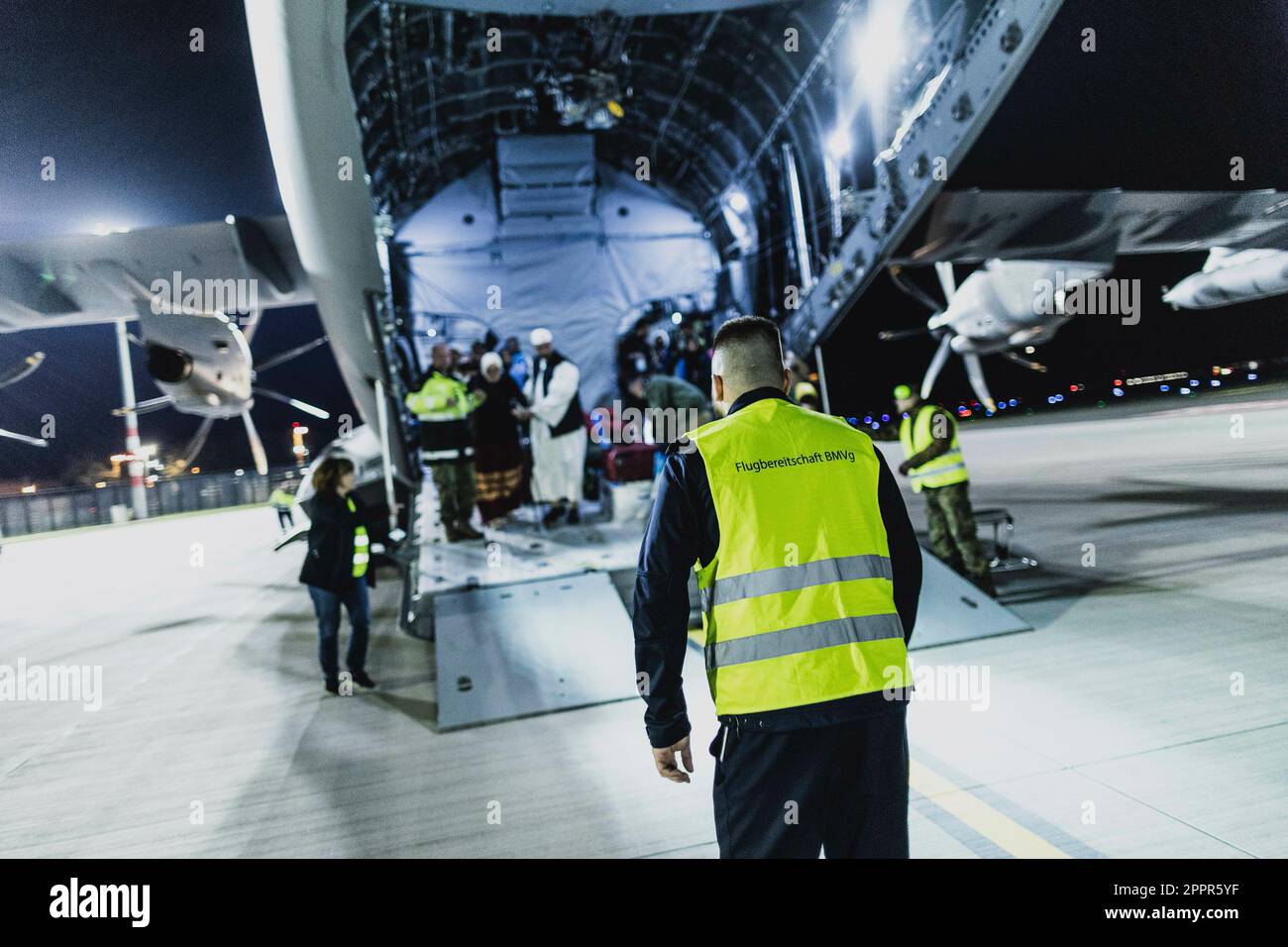 People from Sudan arrive at BER Airport after their successful ...