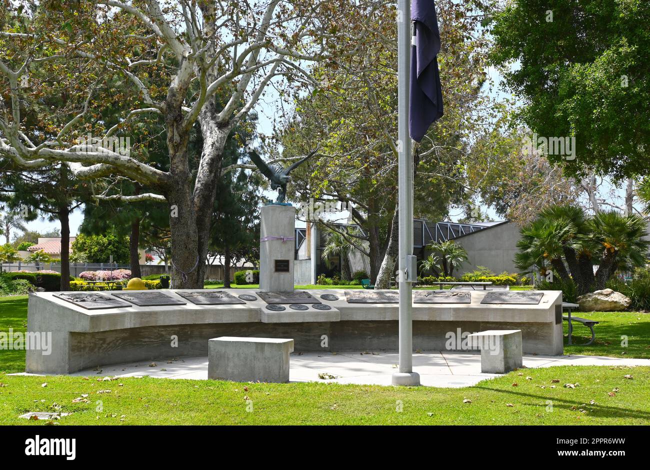 FOUNTAIN VALLEY, CALIFORNIA - 18 APR 2023: Veterans Memorial in ...