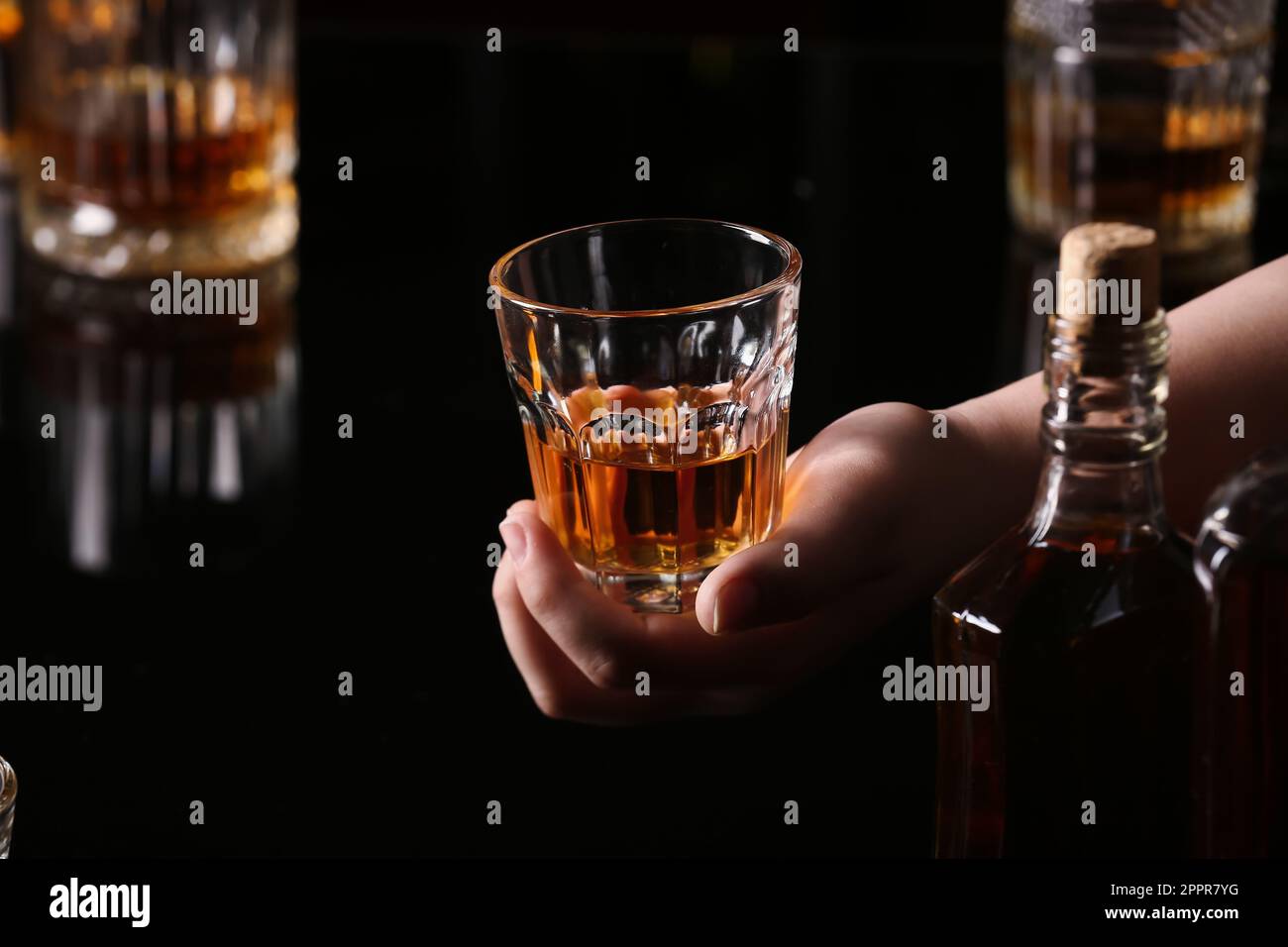 Woman with dark rum hi-res stock photography and images - Alamy