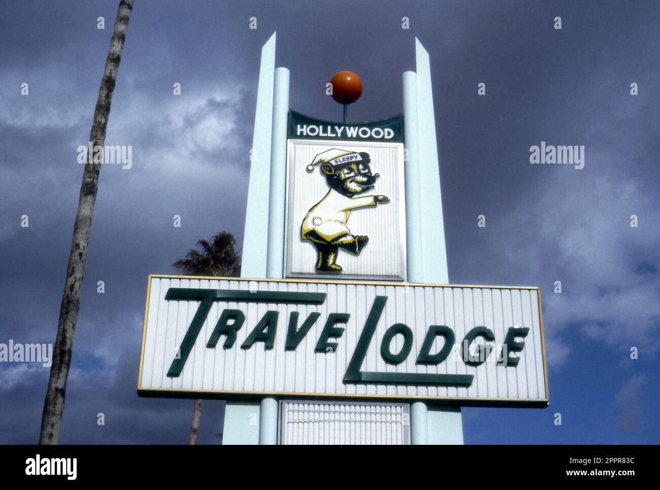 Travel Lodge motel sign on Sunset Blvd. in Hollywood, CA Stock Photo ...