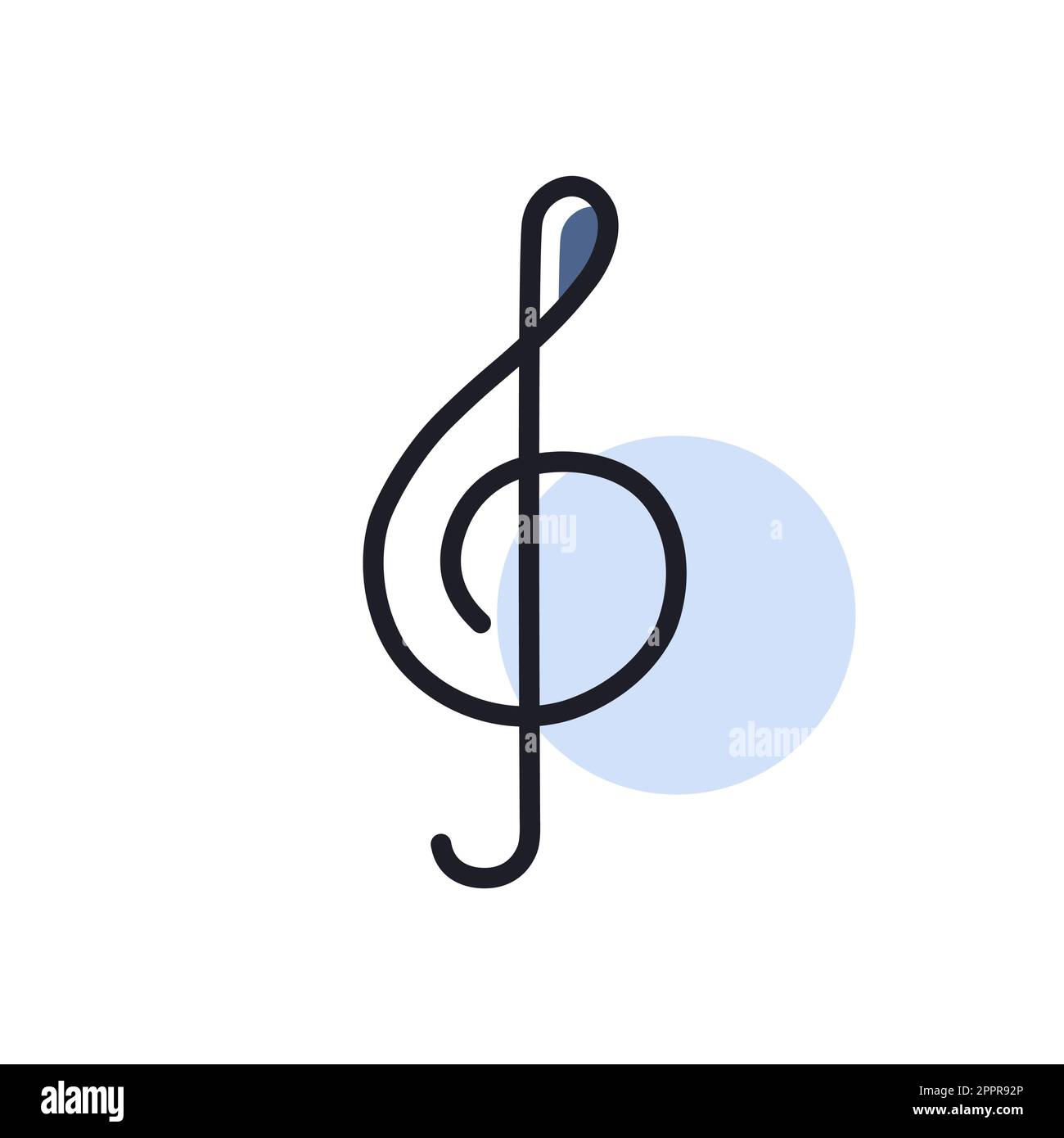 Treble clef vector icon. Music sign Stock Vector Image & Art - Alamy