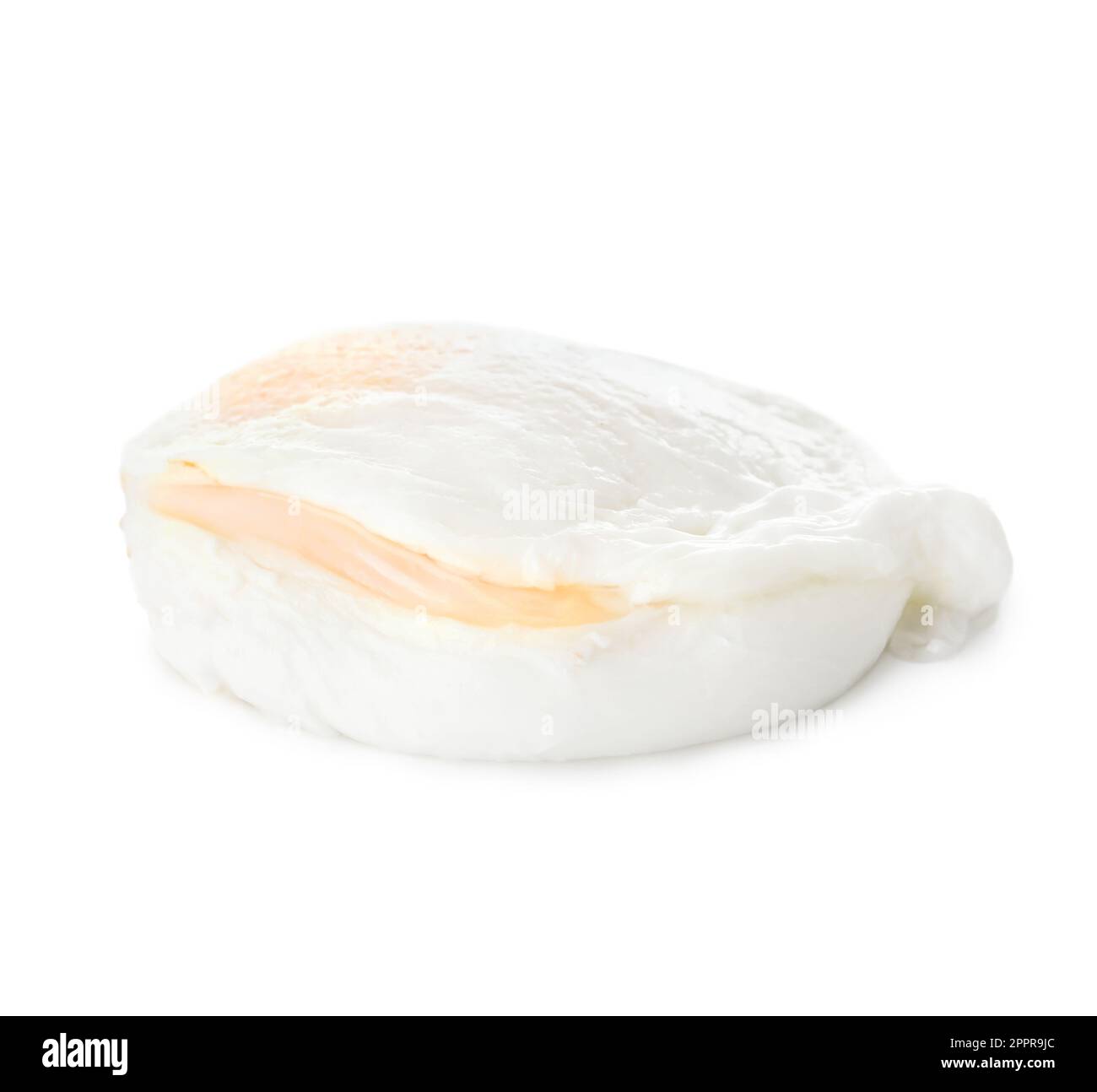 Tasty poached egg isolated on white background Stock Photo - Alamy