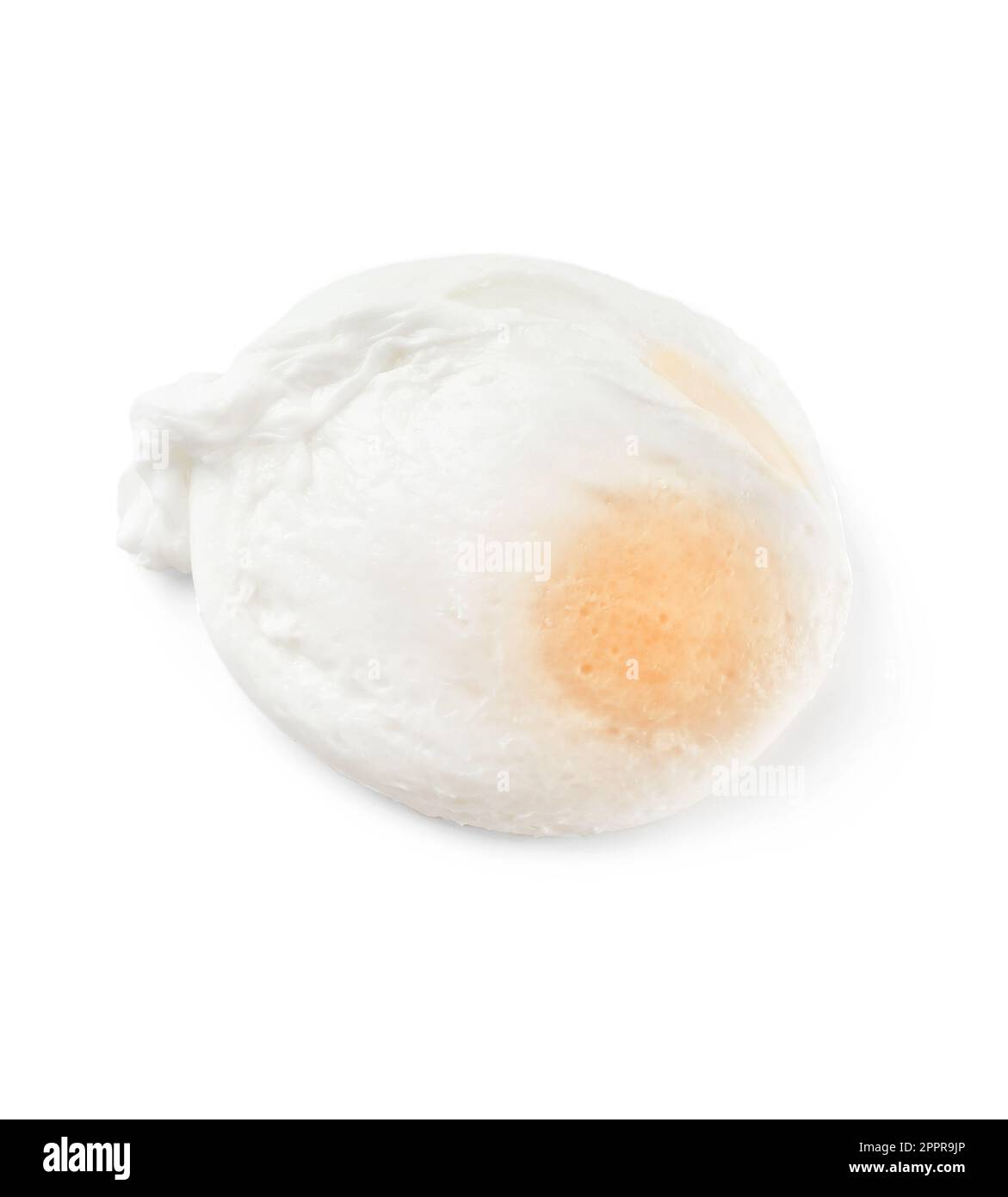 Tasty poached egg isolated on white background Stock Photo - Alamy