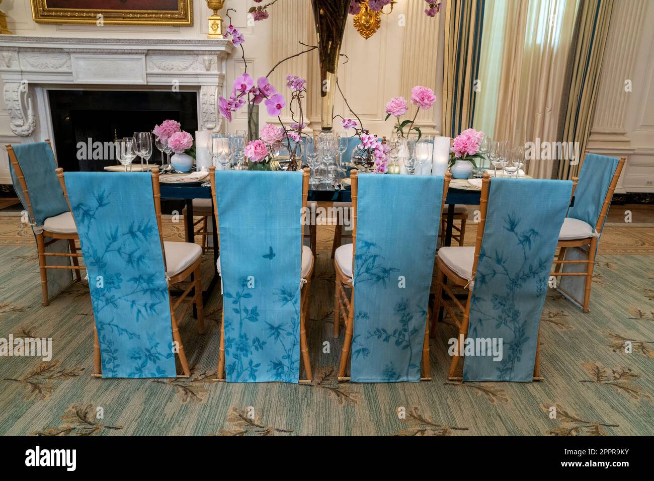 Washington, United States. 24th Apr, 2023. Peonies, Orchids, Cherry ...