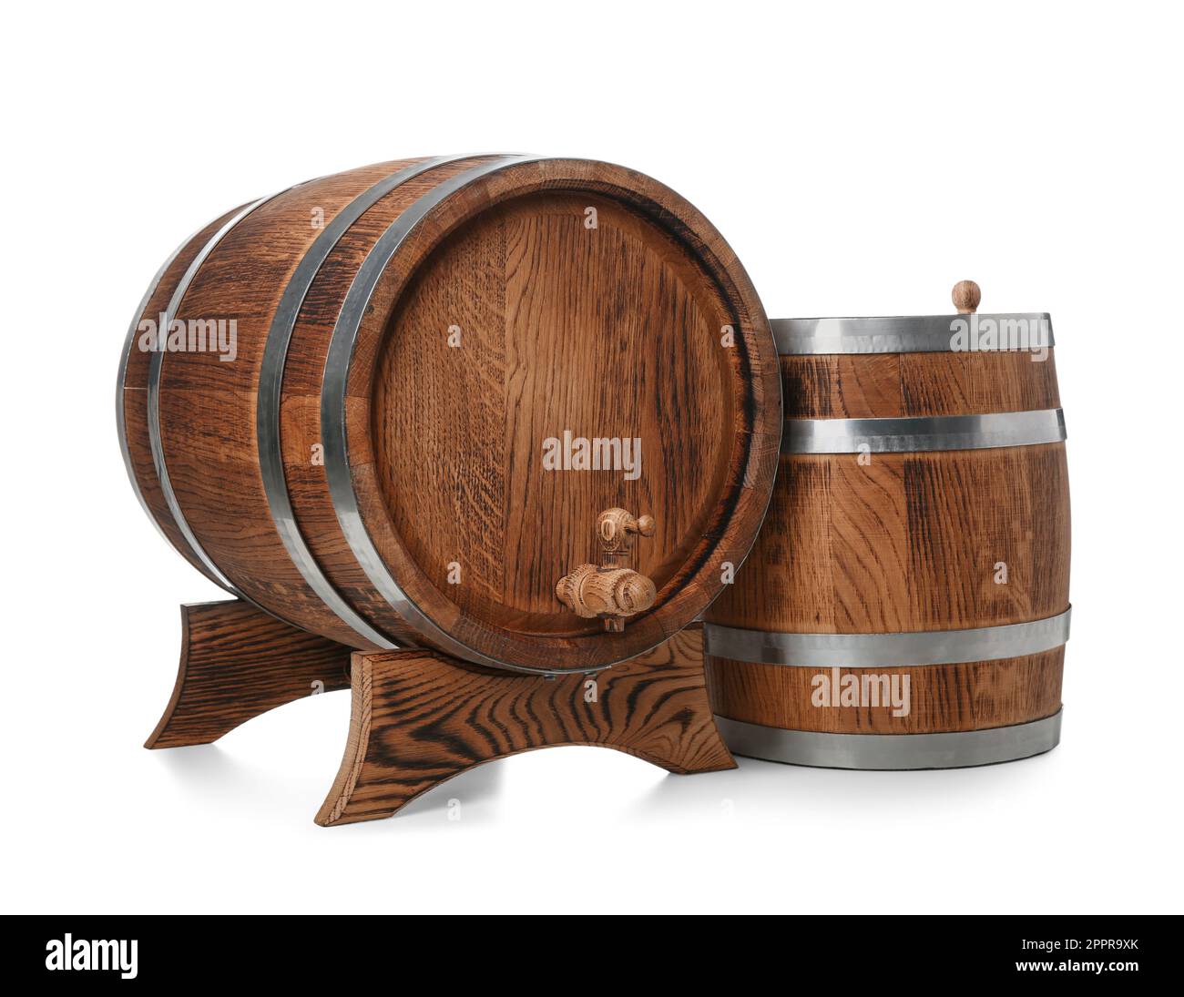 Alcoholic barrels Cut Out Stock Images & Pictures - Alamy