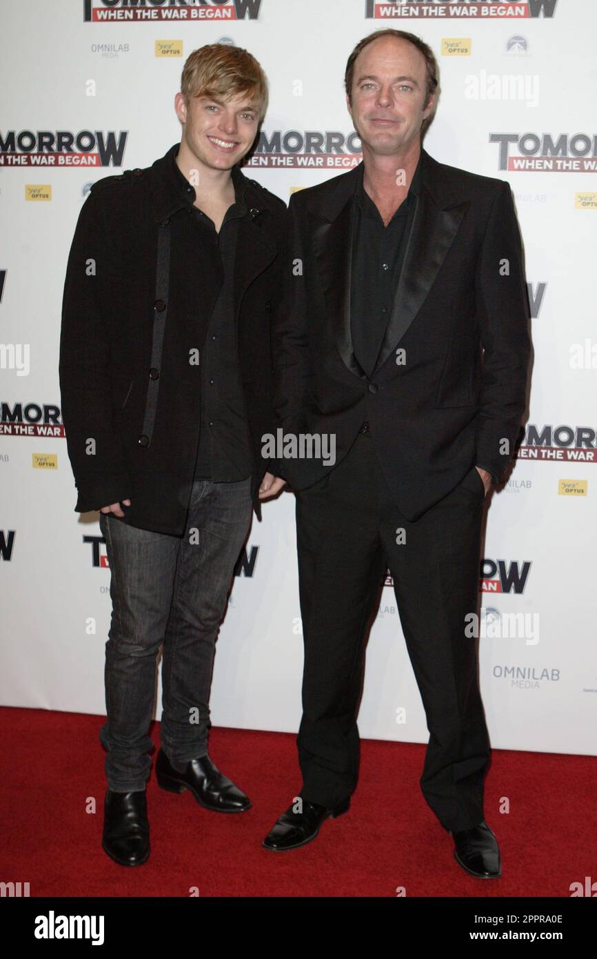 David Jones Roberts (left) and Daniel Roberts The premiere of 'Tomorrow ...