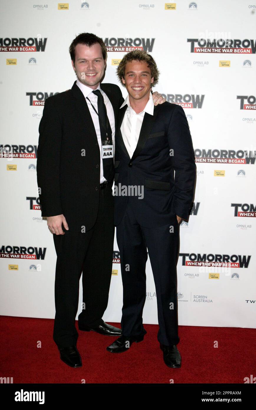 Mitch Lewis and Lincoln Lewis The premiere of 'Tomorrow When The War Began' held at Event ...