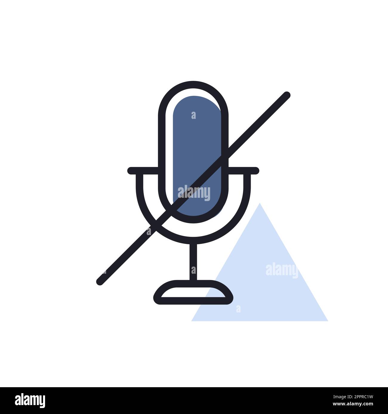 Microphone, mic mute vector icon Stock Vector Image & Art - Alamy