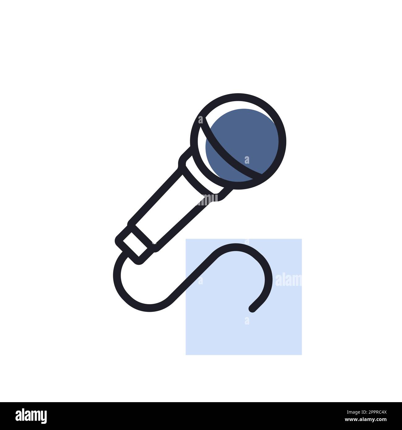 Microphone vector flat icon. Music sign Stock Vector Image & Art - Alamy