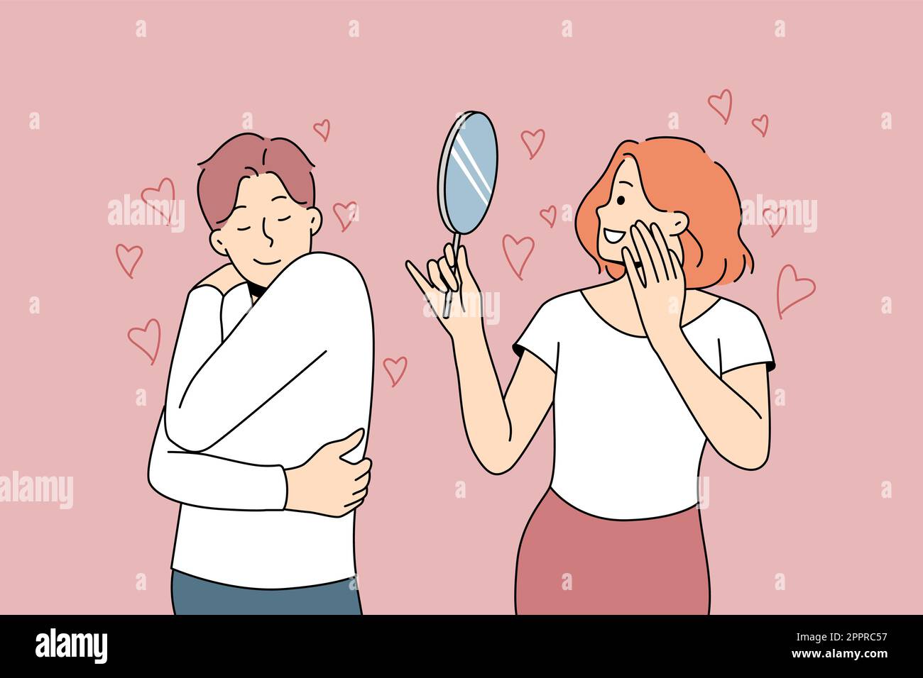 Self showing Stock Vector Images - Alamy