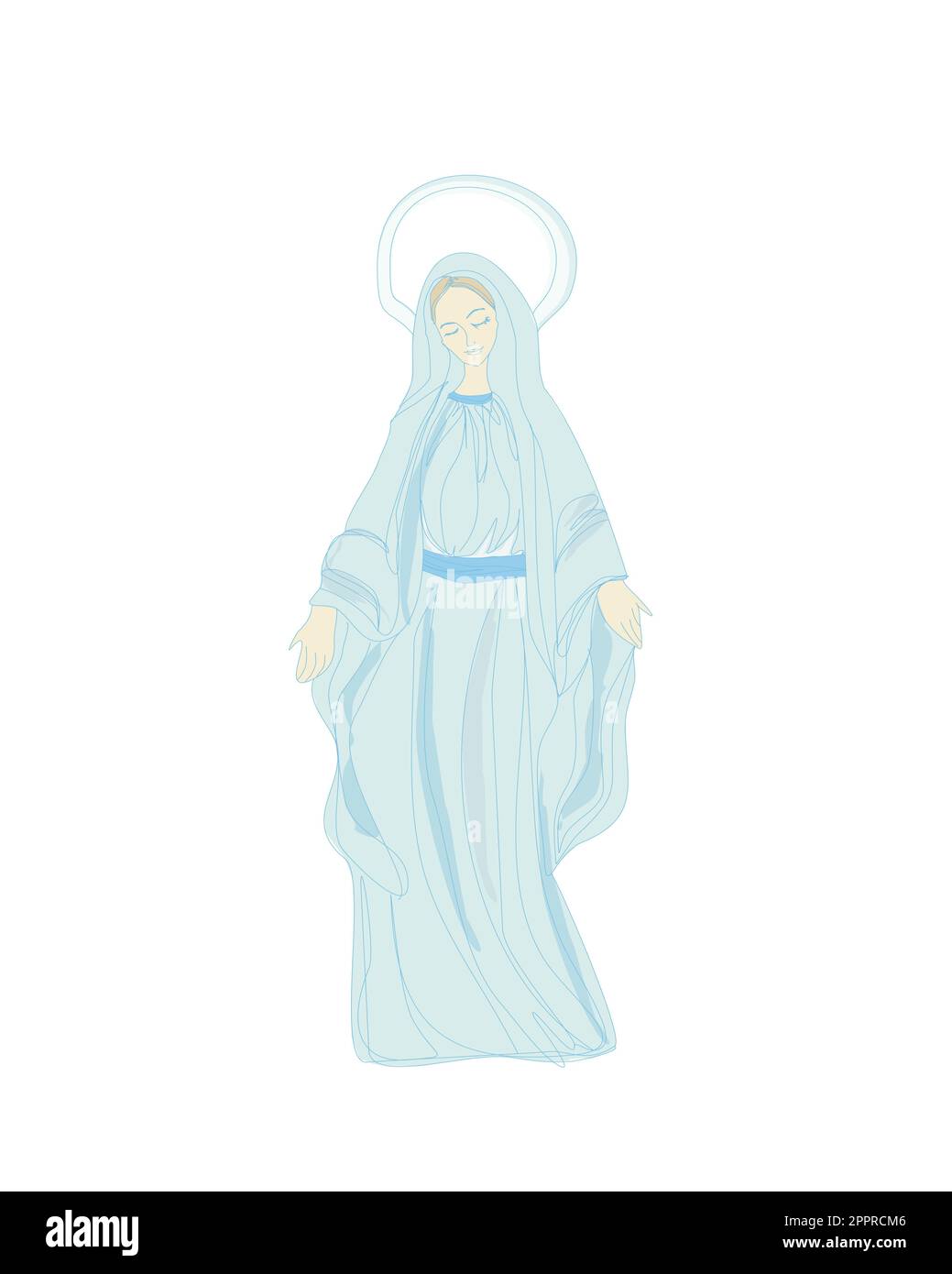 Blessed Virgin Mary Stock Vector Image & Art - Alamy