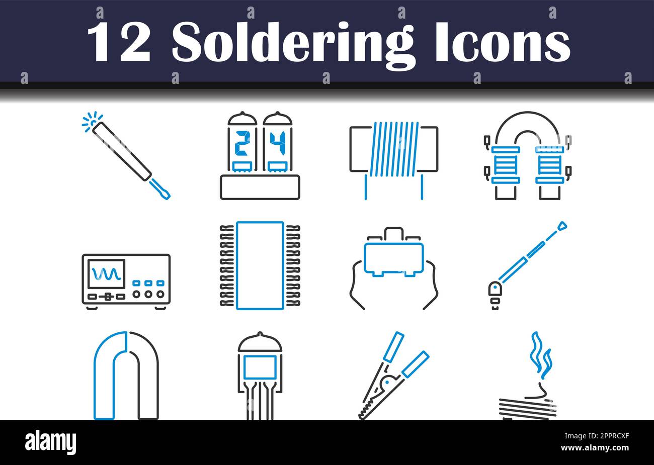 Soldering Icon Set Stock Vector Image & Art - Alamy