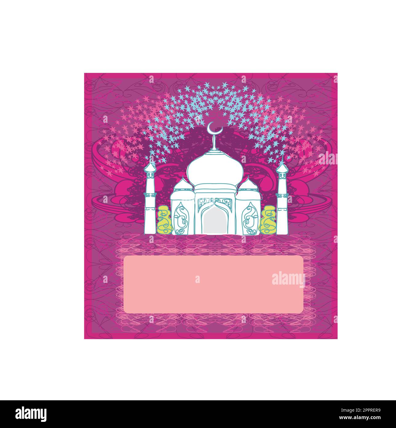 Ramadan background - mosque vector illustration Stock Vector Image ...