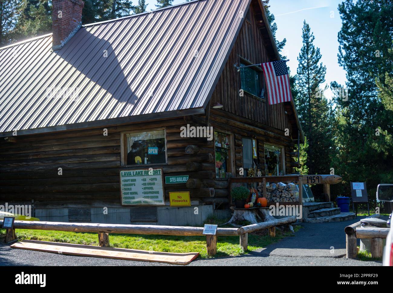 Lava Lake, Oregon, USA - September 30, 2022: Located near Bend, Oregon ...