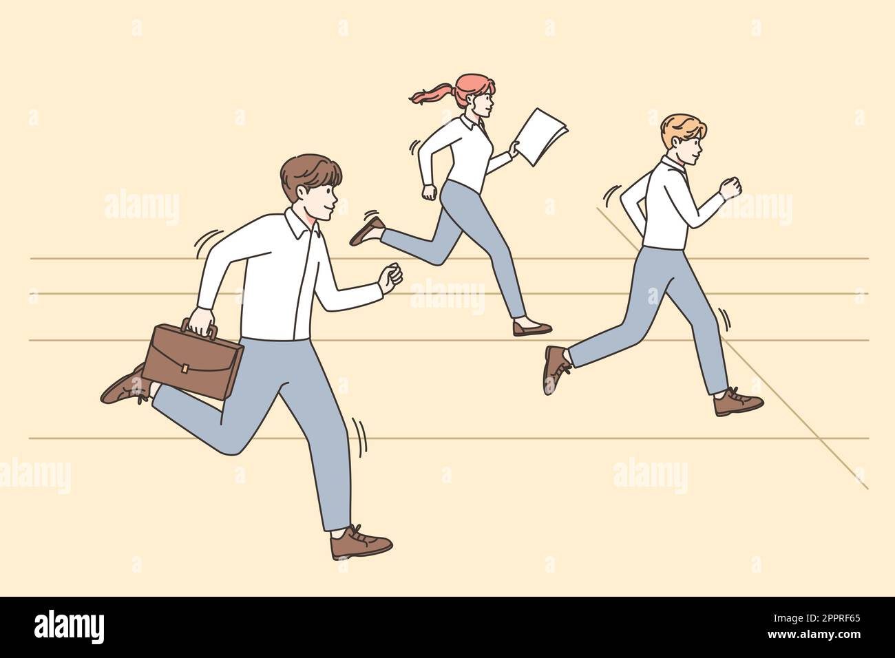 Diverse group professional office employees Stock Vector Images - Alamy