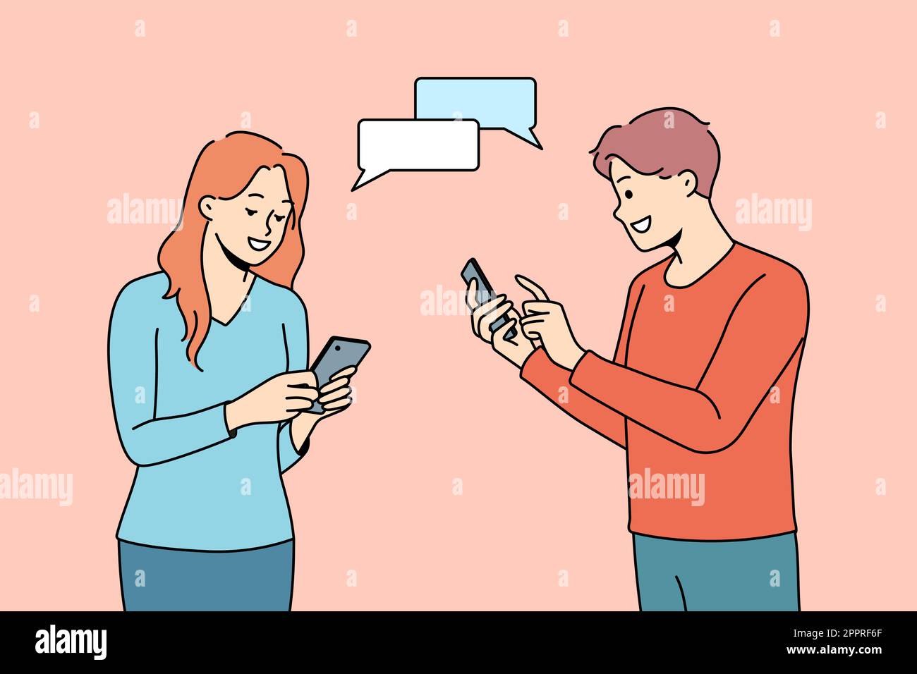 Couple typing Stock Vector Images - Alamy