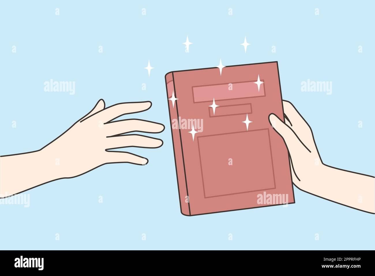 People exchange book Stock Vector Image & Art - Alamy